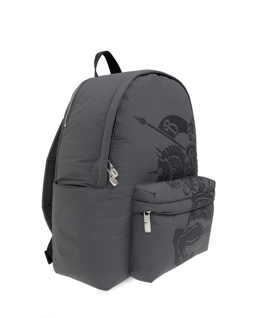 Burberry Backpack With Printed Logo in Gray for Men | Lyst