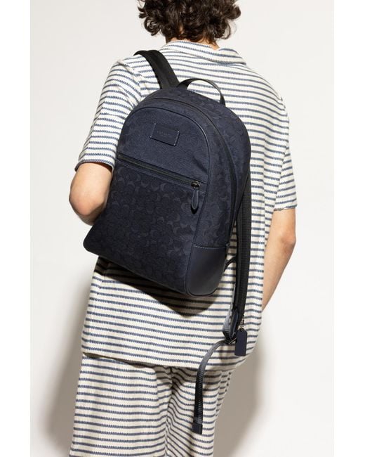 COACH Backpack Theo in Blue for Men | Lyst