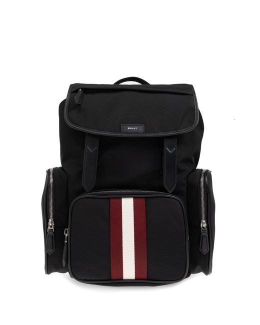 Bally Backpack With Logo Patch in Black for Men | Lyst UK