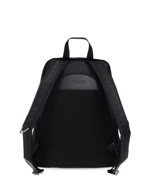 Versace Backpack With Medusa Head-Shaped Appliqué in Black for Men | Lyst