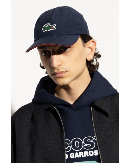 Lacoste Cap in Blue | Lyst