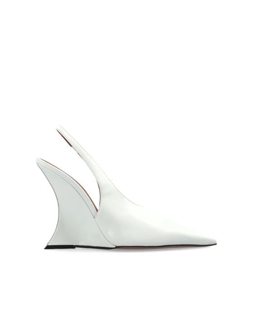 Paris Texas Wedge Heel Shoes 'Nina' in White | Lyst UK