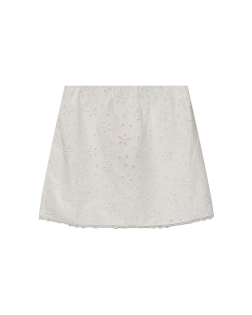 Posse Short Skirt 'Salma' in White | Lyst
