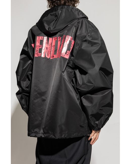 Balenciaga Jacket With Hood in Black for Men | Lyst