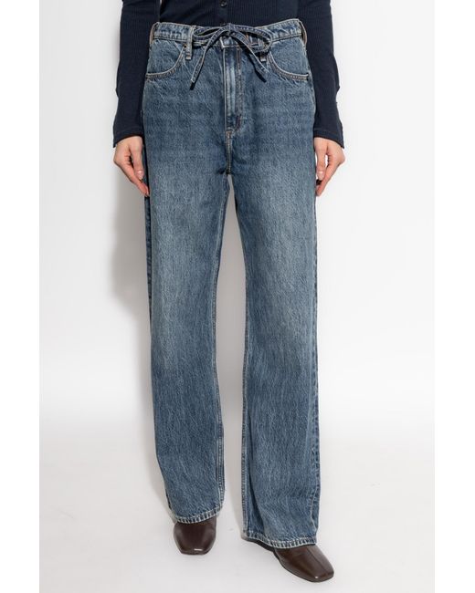Rag & Bone Straight-Leg Jeans in Blue | Lyst UK