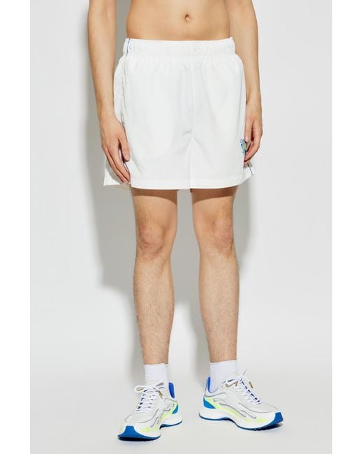 CASABLANCA Logo Shorts in White for Men | Lyst UK