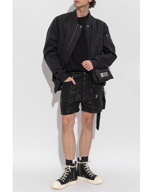 Rick Owens Shorts Geth Cutoffs in Black for Men | Lyst UK