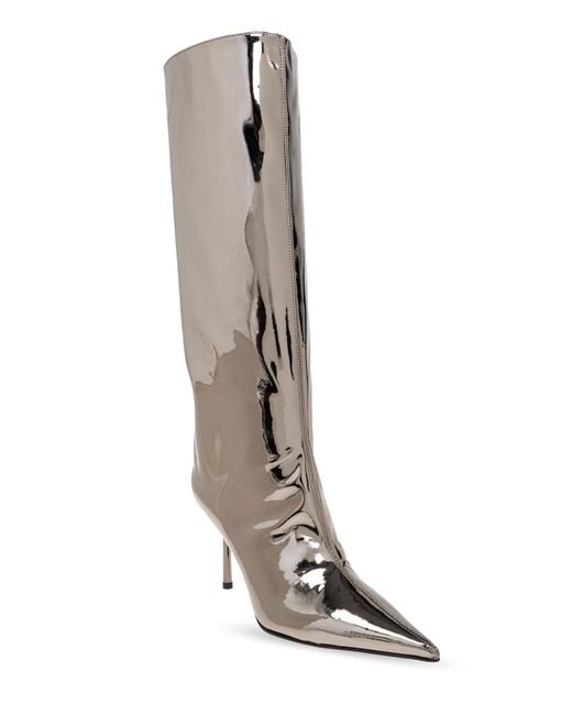 Le Silla Heeled Boots 'Bella' in Gray | Lyst