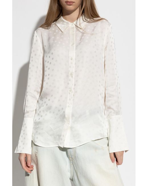 Anine Bing Shirt "Amanda" in White | Lyst UK