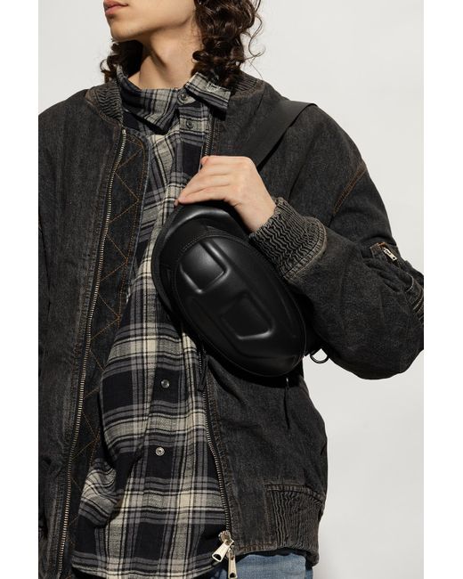 DIESEL Leather '1dr-pod' Belt Bag in Black for Men | Lyst