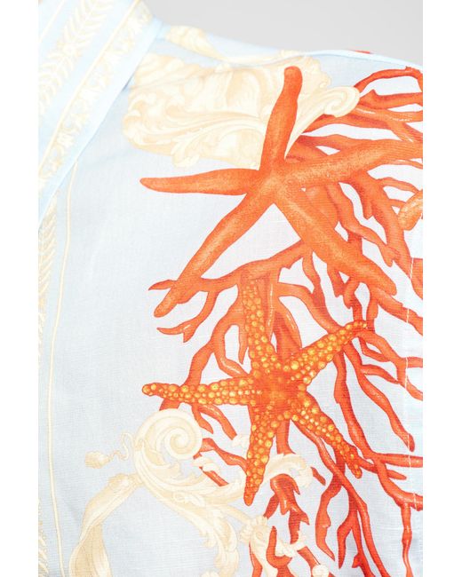 Versace Shirt With `Barocco Sea` Pattern in Blue for Men | Lyst