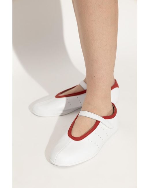 adidas Originals Ballet Flats 'Stan Smith Lo' in White | Lyst UK