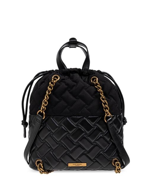 Kurt Geiger Backpack With Kensington Logo in Black | Lyst