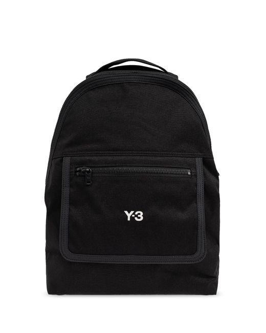Y-3 Backpack With Printed Logo in Black | Lyst