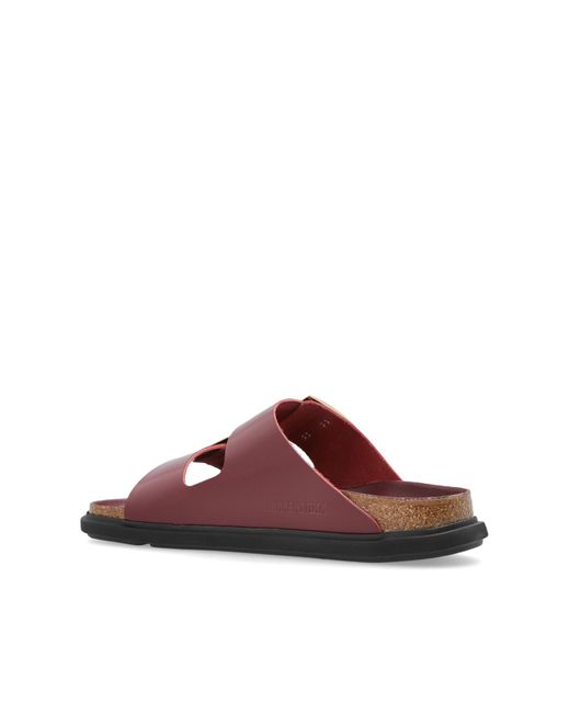 Birkenstock 'Arizona Droplet Buckle' Slides in Brown | Lyst UK