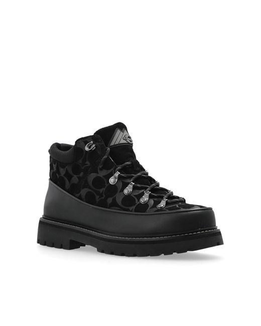 COACH 'Bradley' Ankle Boots in Black for Men | Lyst