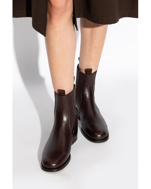 Lemaire Ankle Boots in Black | Lyst