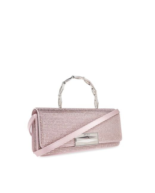 Jimmy Choo Shoulder Bag 'Diamond' in Pink | Lyst