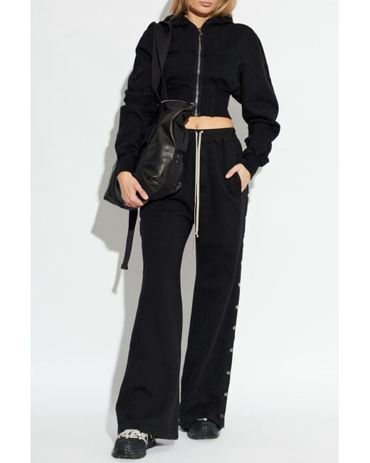Rick Owens Wide-Leg Sweatpants in Black | Lyst UK
