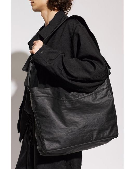 Y-3 'Newspaper Large' Shoulder Bag in Black | Lyst