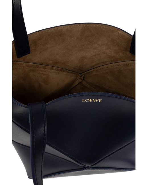 Loewe Puzzle Mini Shopper Bag in Blue | Lyst