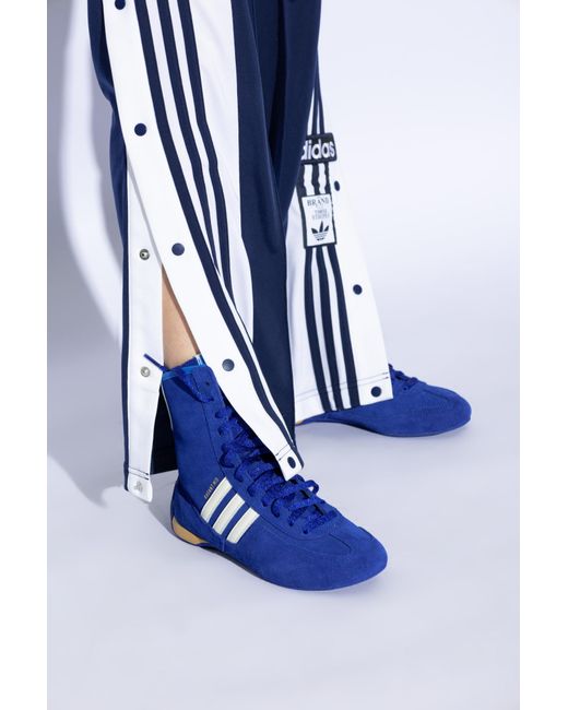 adidas Originals 'Rasant Mid W' High-Top Sneakers in Blue | Lyst