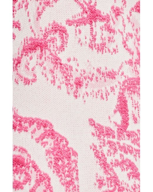Versace Dress With 'Barocco' Pattern in Pink | Lyst