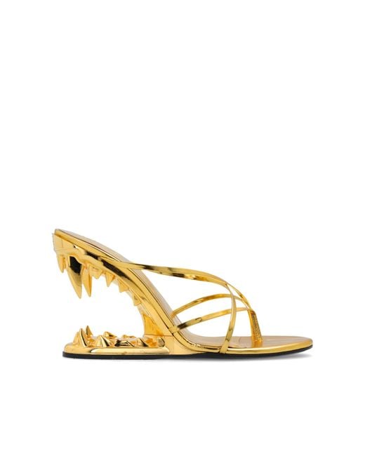 Gcds 'morso' Wedge Mules in Metallic | Lyst