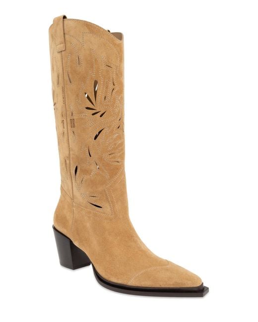 Jimmy Choo Heeled Cowboy Boots 'Cece' in White | Lyst