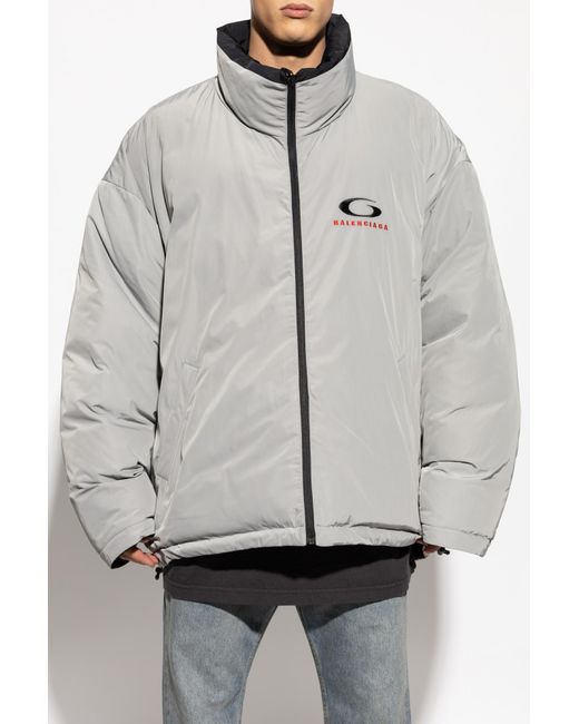 Balenciaga Reversible Padded Nylon Puffer Jacket in Black for Men | Lyst