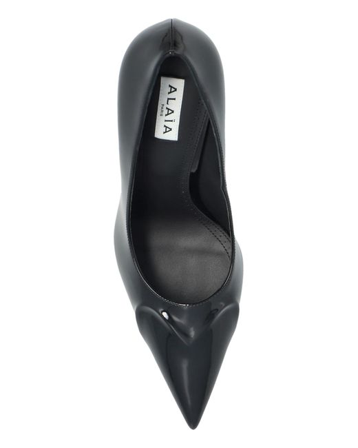 Alaïa Patent Leather Stilettos in Blue | Lyst