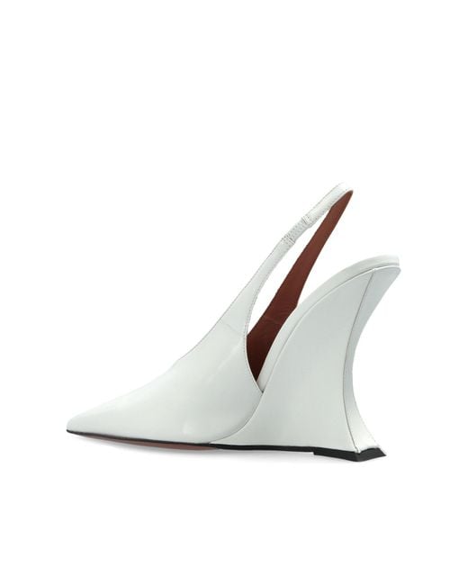 Paris Texas Wedge Heel Shoes 'Nina' in White | Lyst UK