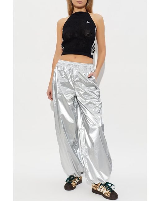 adidas Originals Top With Bare Shoulders in Black | Lyst UK