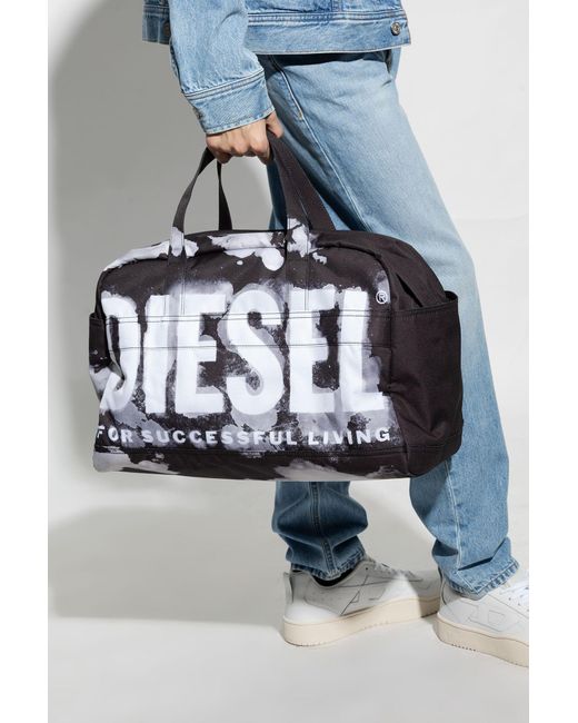 DIESEL 'rave Duffle' Duffel Bag in Black for Men | Lyst