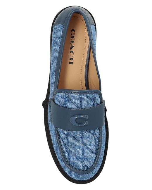 COACH Denim Loafers in Blue | Lyst