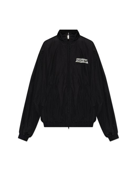 Balenciaga Jacket With Logo in Black for Men | Lyst UK