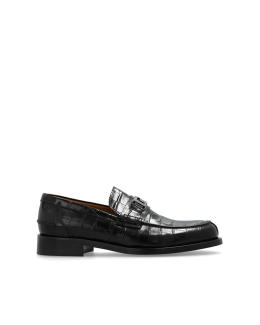 Versace Loafers Shoes in Black for Men | Lyst