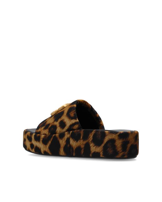 Balenciaga ‘Rise’ Platform Slides in Brown | Lyst
