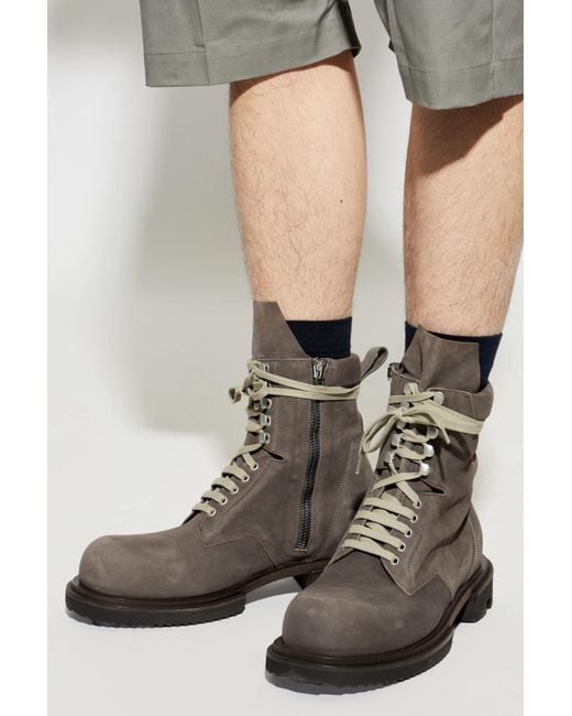 Rick Owens 'Low Army Gabe' Ankle Boots in Brown for Men | Lyst UK
