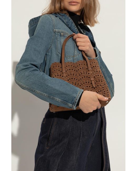 Alaïa Handbag 'Mina 25' in Blue | Lyst UK