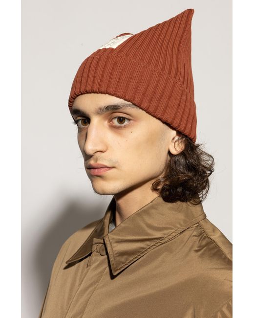 Acne Studios Cap With Logo in Brown | Lyst UK