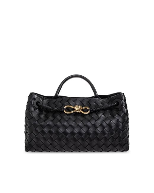 Bottega Veneta "Andiamo" Hand Bag in Black | Lyst