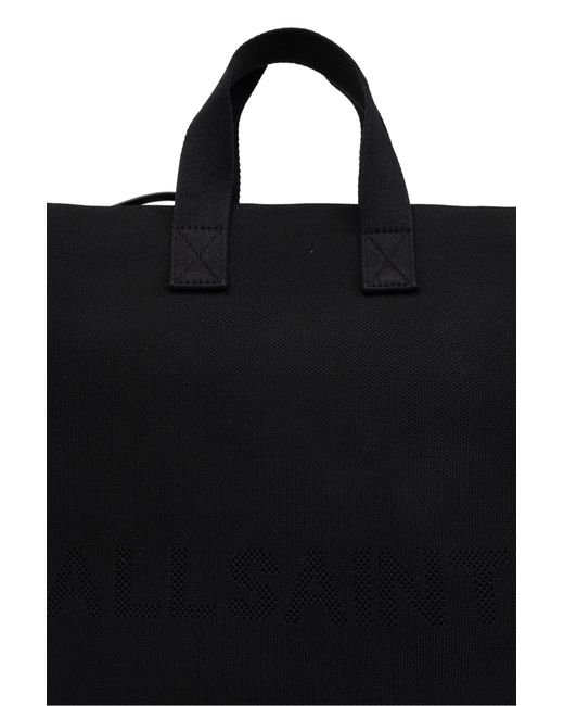 AllSaints Minimalist Rectangular Backpack in Black for Men | Lyst