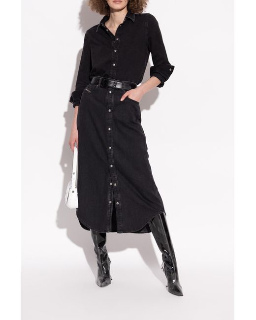 DIESEL Heeled Boots 'D-Ten&Half' in Black | Lyst UK