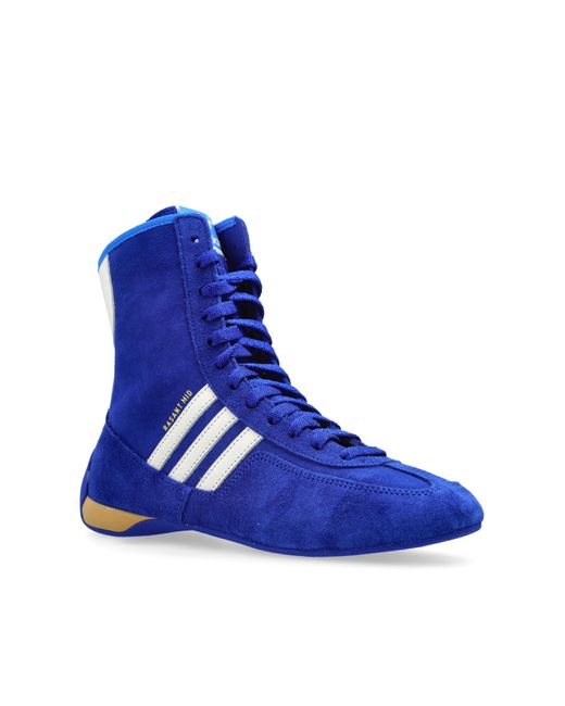 adidas Originals 'Rasant Mid W' High-Top Sneakers in Blue | Lyst