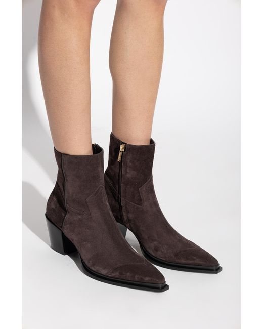 Jimmy Choo Cece' Heeled Ankle Boots in Black | Lyst UK