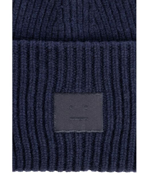 Acne Studios Cap With Logo Patch in Blue | Lyst UK