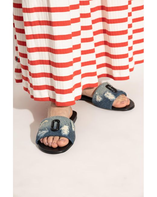 Marc Jacobs The Snapshot Slides in Red | Lyst