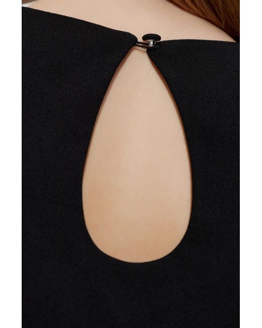 ROTATE BIRGER CHRISTENSEN Dress With Puff Sleeves in Black | Lyst UK