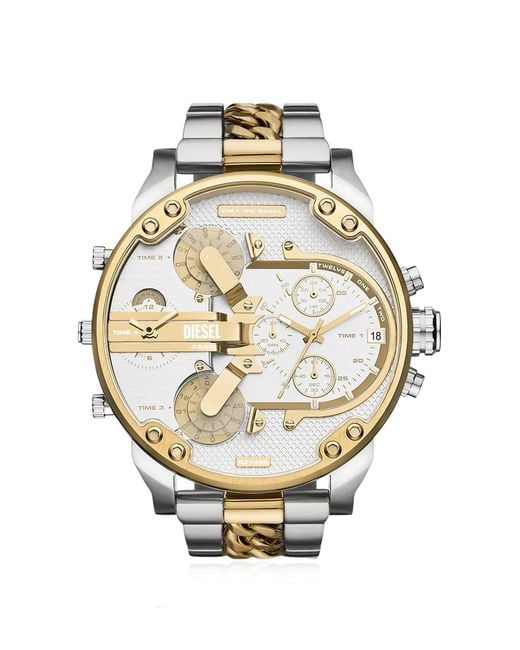 DIESEL Steel Watch, in Metallic for Men | Lyst UK